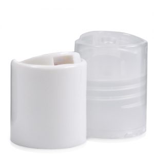 100ml Oval Plastic Bottle And White Disc-Cap